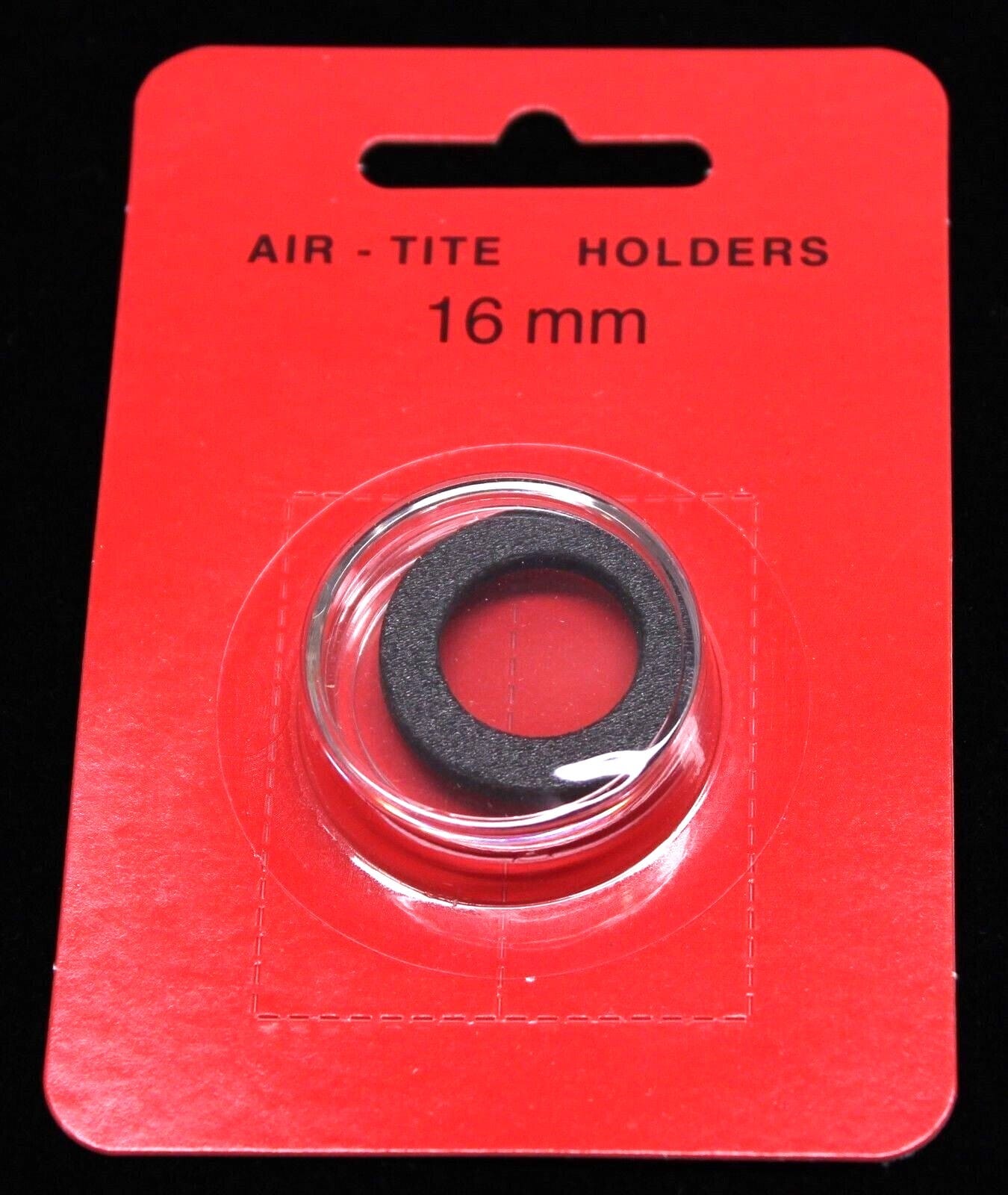 16mm GENUINE Airtite Coin Capsule w/Black Ring for 1/10oz Gold American ...